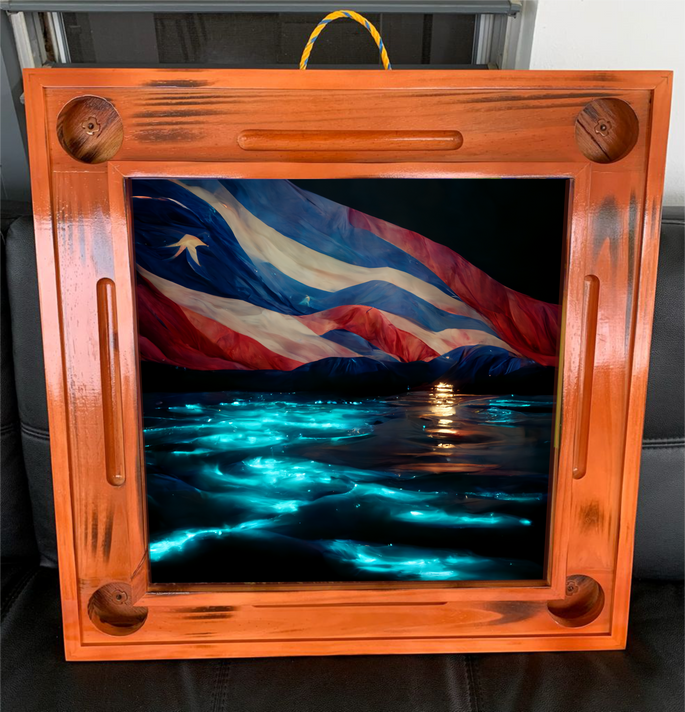 Handcrafted Customizable Puerto Rico Domino Table with Detachable Legs ...