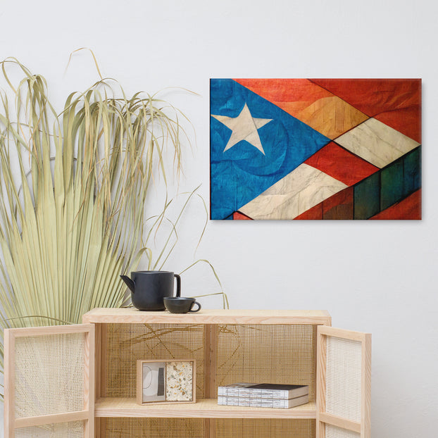 Mi Bandera Exclusive Canvas Print – Somos Puerto Rico